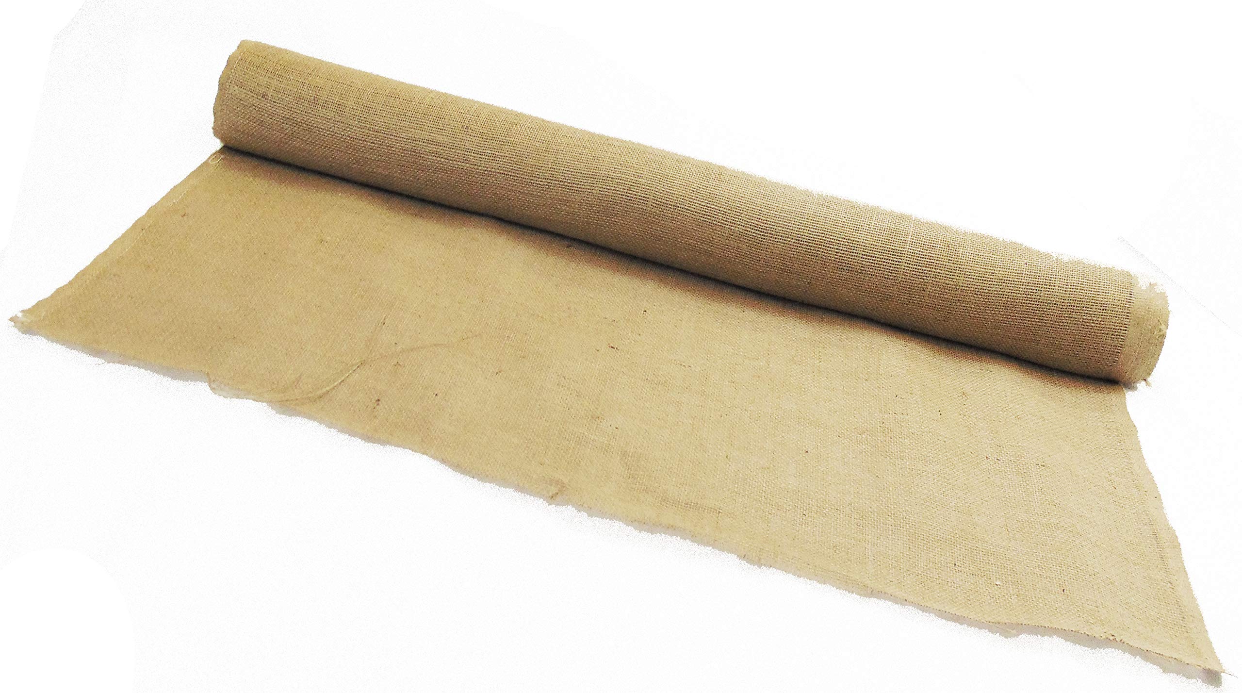 AAYU Premium Burlap Fabric Liner Roll | 48 inch x 10 Yards | Heavy Duty (10 oz) | DIY Burlap | Landscaping Cloth Barrier, Natural Jute Bulk Ribbon | Wedding Burlap Runner