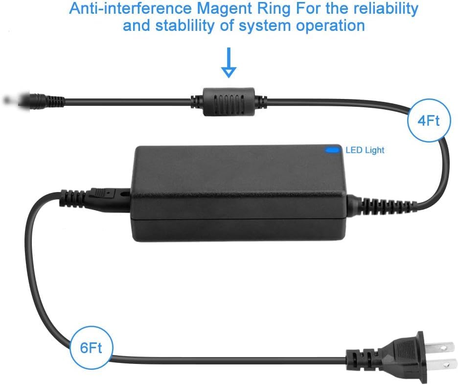 Yustda AC/DC Adapter Replacement for VIASYS Healthcare 18274-001 17.2VDC 1.5A Power Supply Cord Battery Charger Mains PSU