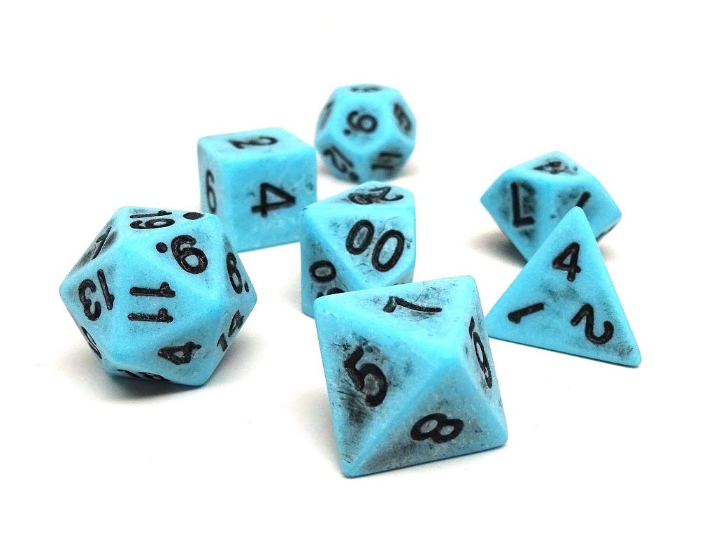 Ancient Topaz Dice Set | 7 Piece | Pristine Edition | Free Carrying Bag | Hand Checked Quality