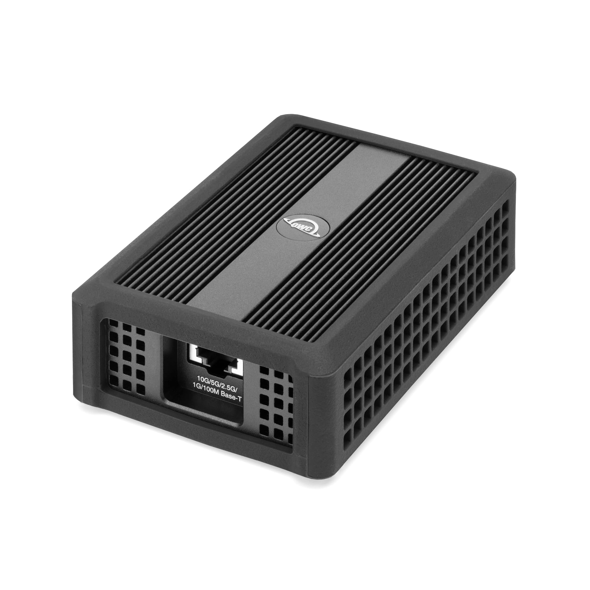 OWC Thunderbolt 3 10G Ethernet Adapter, for High-Speed Network Connections, RJ45 Port Supports 10Gb/s, 5Gb/s, 2.5Gb/s, 1Gb/s and 100Mb/s Base-T, Compatible with Thunderbolt 3 or Thunderbolt 4 Ports