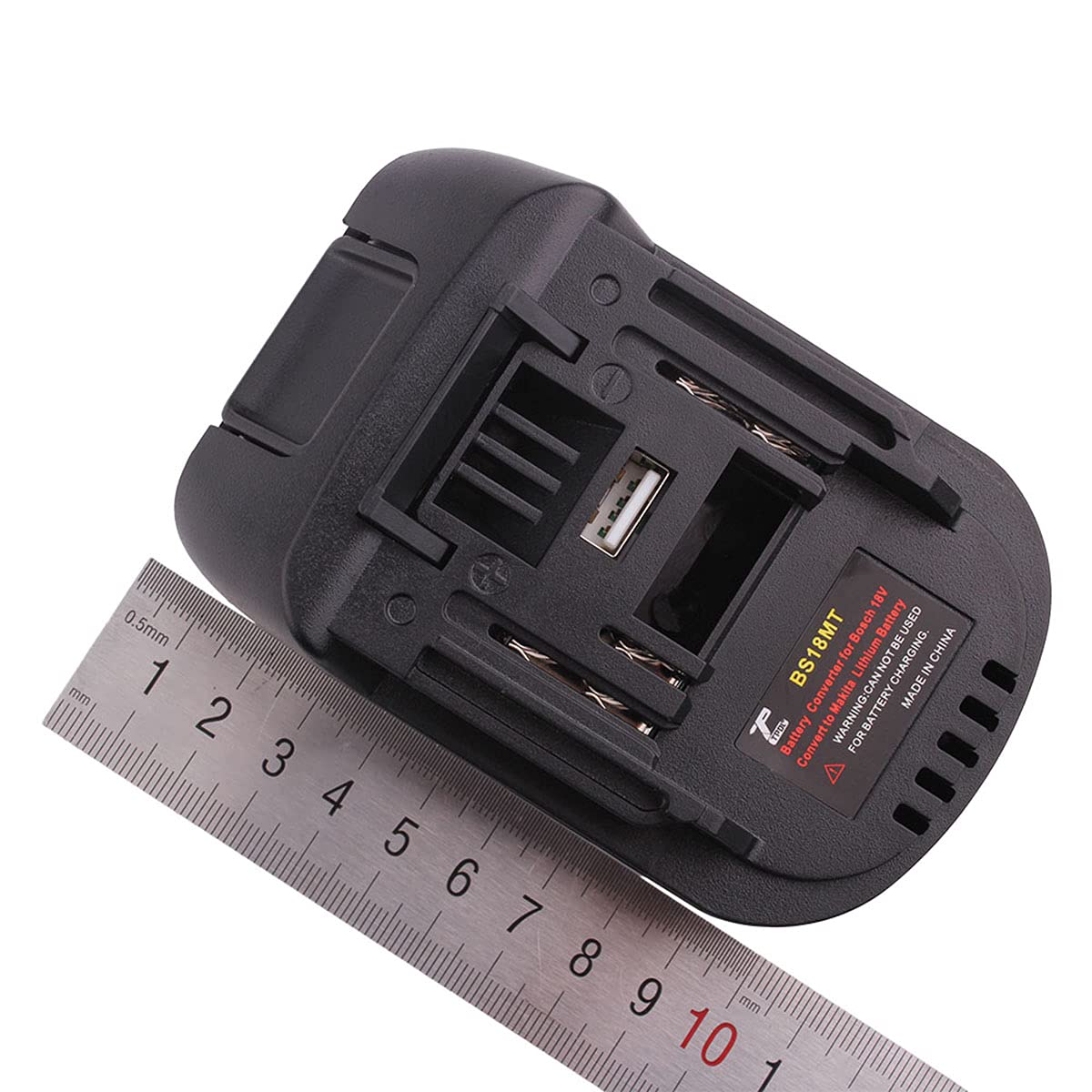 BS18MT Battery Adapter,BS18MT Battery Converter for Bosch 18V to for Makita Power Tool with 5V 2.1A USB Charge for Makita Battery Holder Mount 18V BL1820/30 Tools