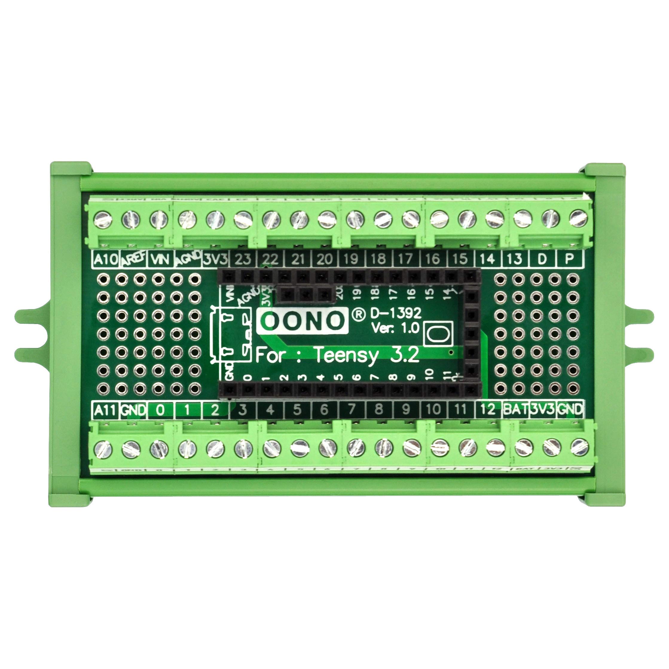Terminal Block Breakout Board Module for Teensy 3.2, Screw Mount Version