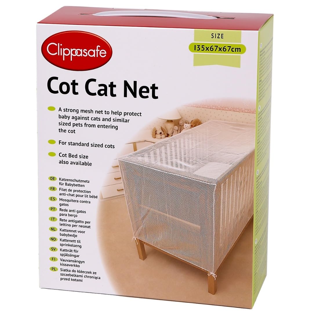 Clippasafe Cot Cat Net - 135 X 67 X 67cm
