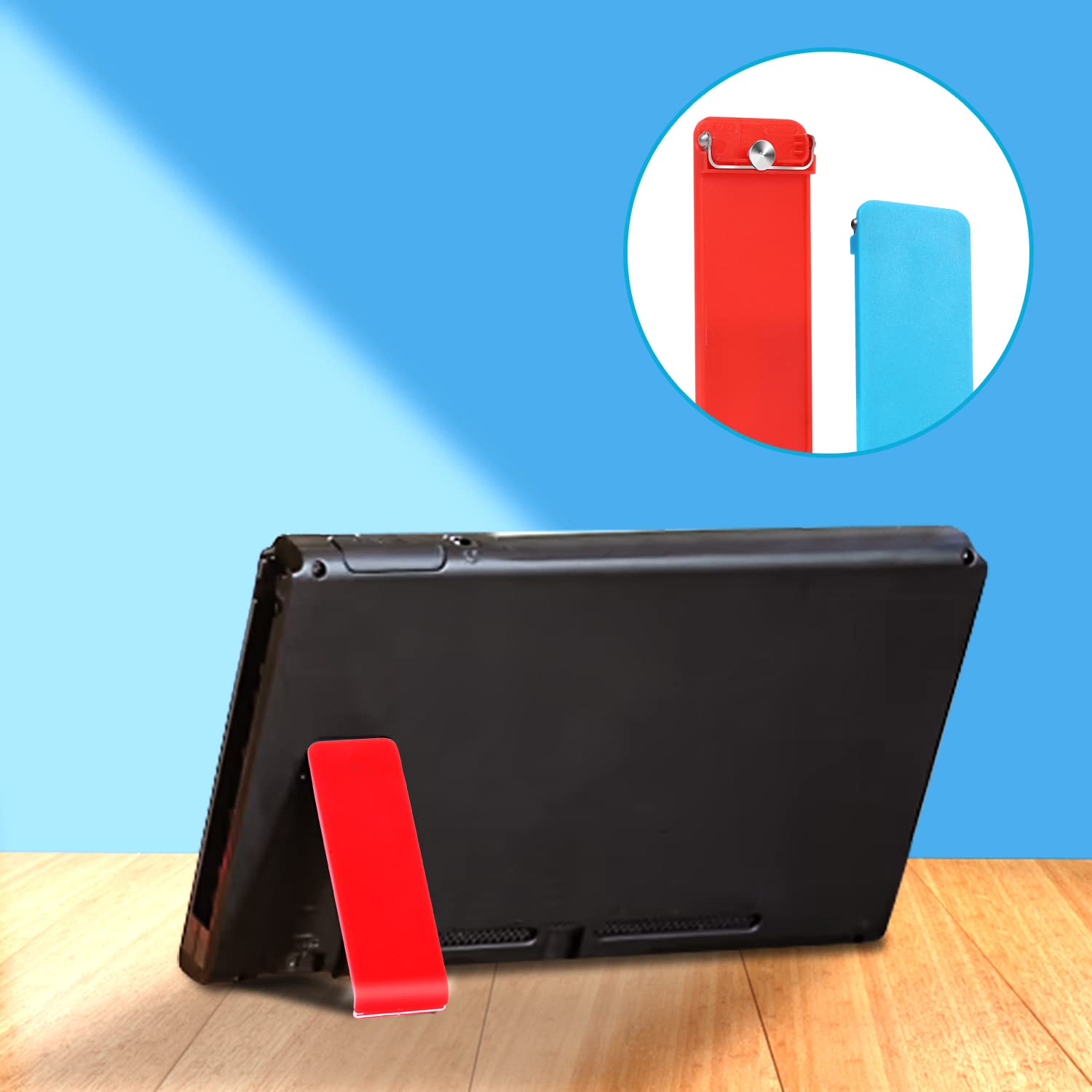 4pcs Back Stand for Nintendo Switch Console, Replacement Stand for Switch kickstand Back Shell Holder for Switch Replacement Kickstand Repair