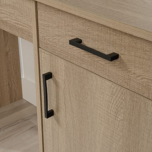 Sauder Beginnings Desk, L: 46.81" x W: 18.50" x H: 29.96", Summer Oak Finish
