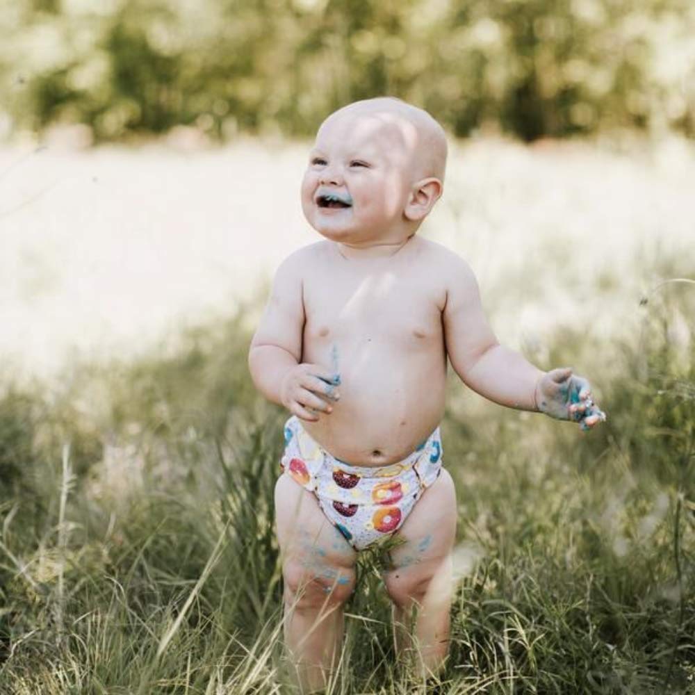 Cloth Diaper – Smart Bottoms Smart One 3.1 – All-in-One – 100% Organic Cotton Interior – 10-35lbs … (Sprinkles)