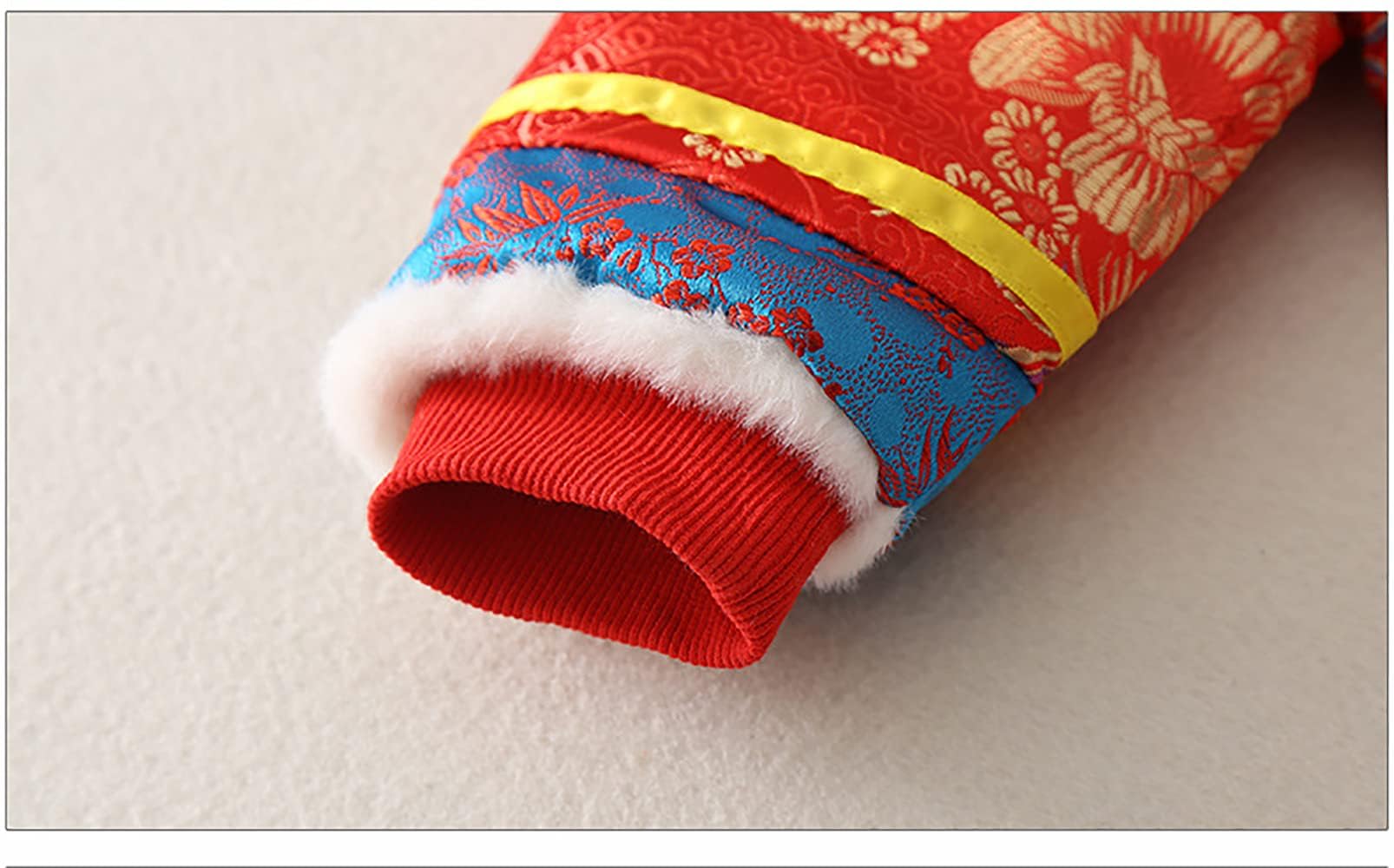 Quenny autumn and winter babys' clothes,baby-boys' Chinese style hooded jumpsuits,new year's winter clothes. (Small(0-3M))