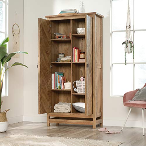 Sauder Cannery Bridge Storage Cabinet, Sindoori Mango finish