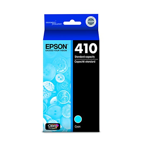 Epson T410220 Claria Premium Cyan Ink & 410 Ink Cartridge, Black