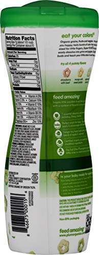 Plum Organics Baby Food Pouch | Super Puffs | Apple With Spinach | 1.5 Ounce | 4 Pack | Organic Food Squeeze for Babies, Kids, Toddlers