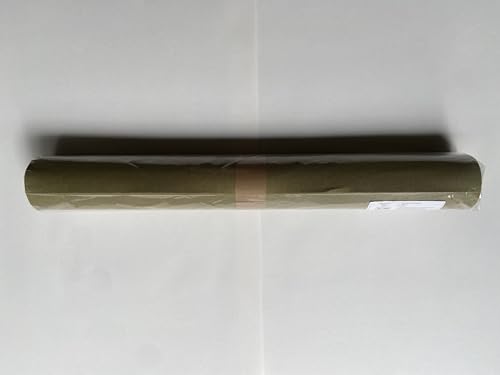 Wooqu Book Cloth, Fabric Surface and Paper Backed, Durable, Strong, 17x29”, for Book Binding, Army Green
