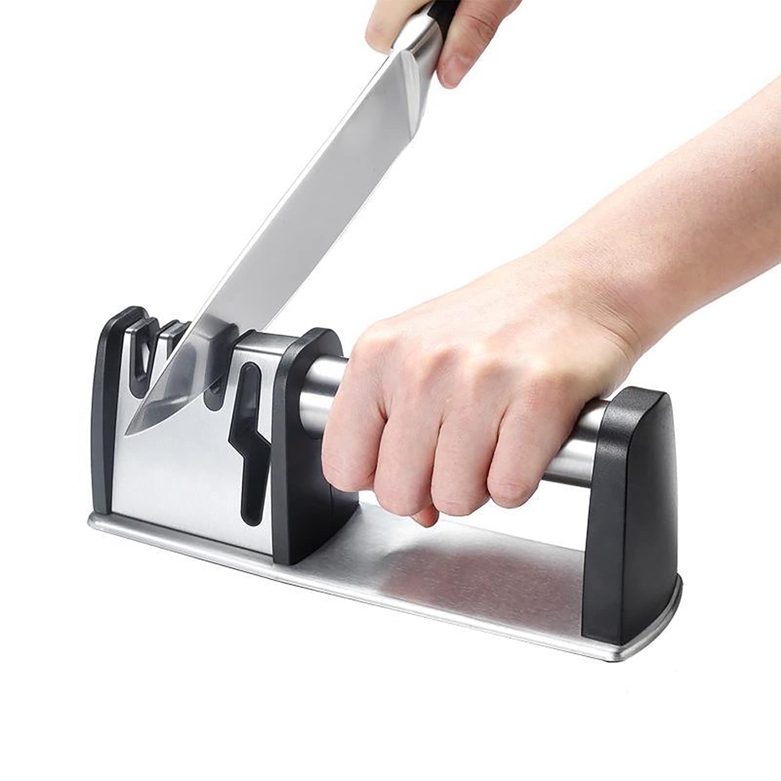 4-in-1 Original Knife Sharpeners,Kitchen Blade Vegetables Knives Scissors Sharpener for Chefs Choice Knife Sharpener Tools, Easily Restores Dull to Sharp