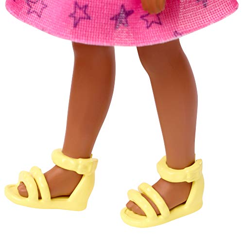 Barbie Club Chelsea Doll, 6-inch Brunette Doll with Space-Themed Graphic, GHV62