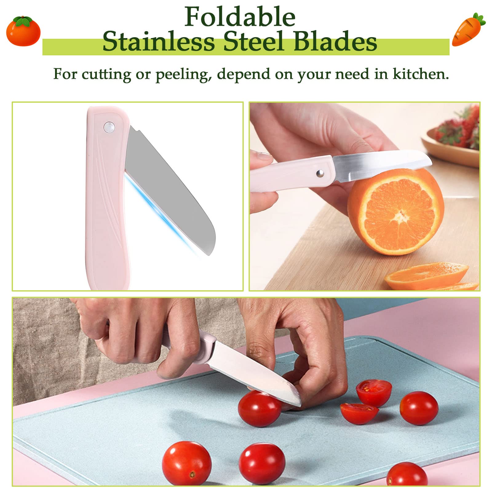 4-Piece Vegetable Peeler Set | Y Peeler for Potatoes, Apples, Carrots, Zucchini and Cucumber | Comfortable Grip Handles | Effortlessly Peel Veggies and Fruits