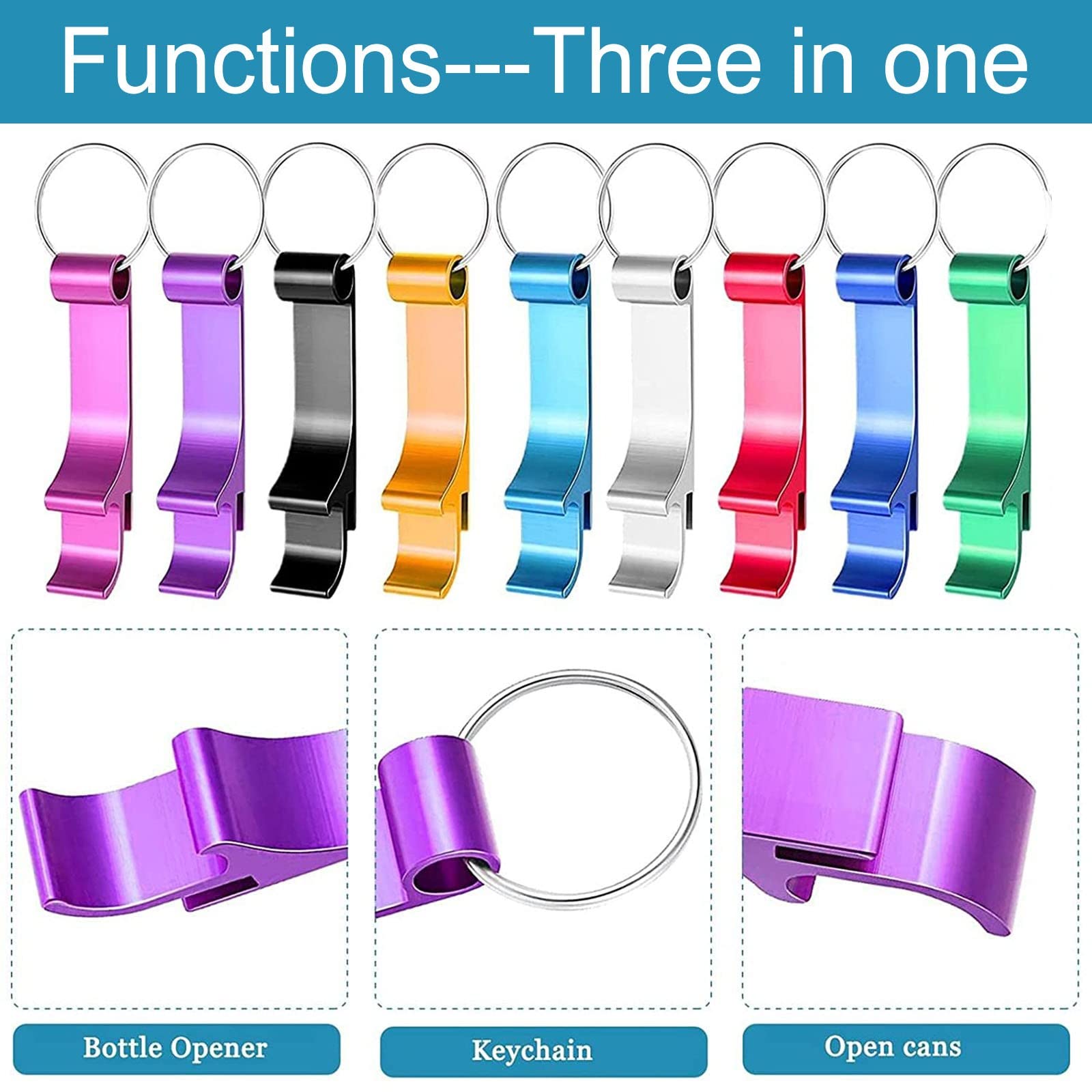 50pcs Personalized Bottle Opener Keychain Bulk Custom Bottle Opener Party Wedding Favor With Logo Text Engraved Customized Metal Bottle Opener Gifts