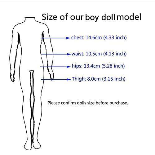 BJDBUS 5 Sets Casual Wear Shirt Trousers Doll Clothes for Boy Dolls