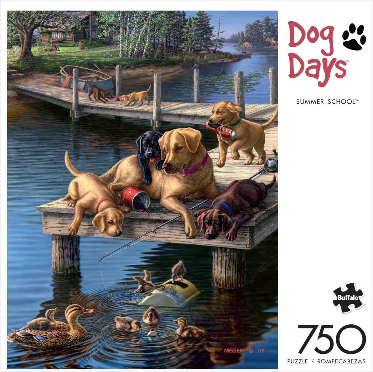 Buffalo Games - James A. Meger - Summer School - 750 Piece Jigsaw Puzzle for Adults -Challenging Puzzle Perfect for Game Nights - Finished Size is 24.00 x 18.00
