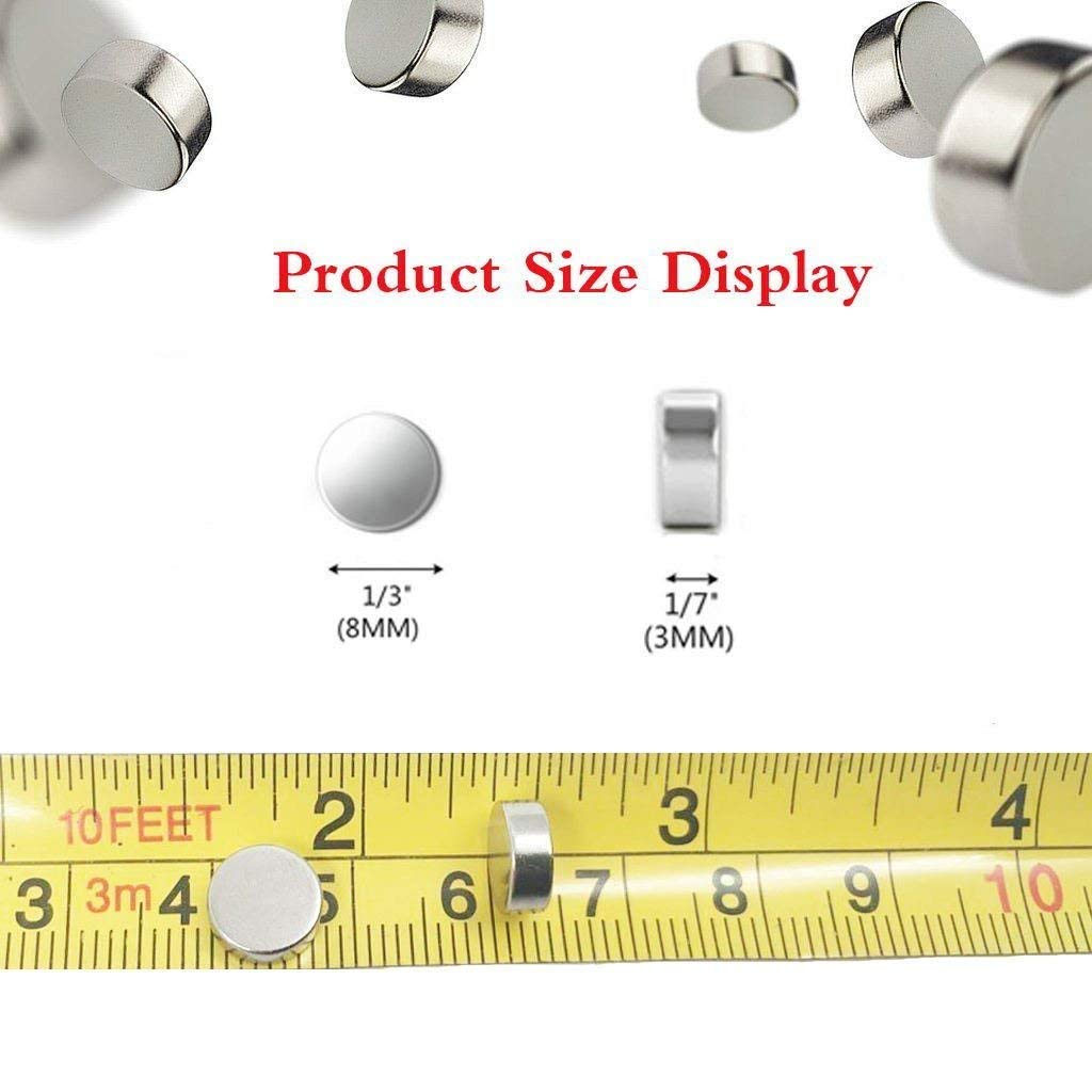 80PACK Round Ceramic Industrial Ferrite Magnets for hobbies,Crafts,Science and Refrigerator magnet for hobbies,crafts and science