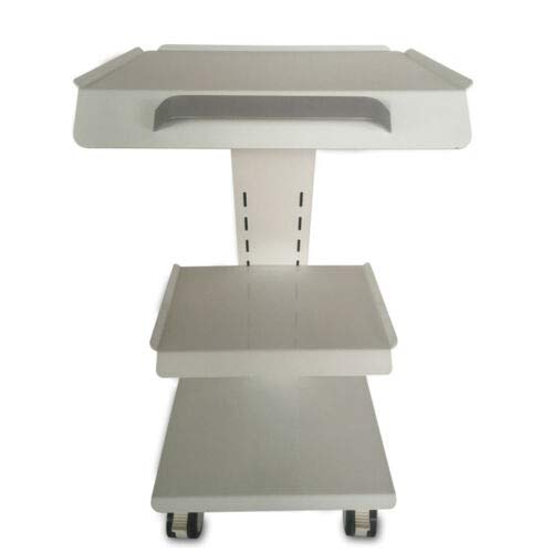 3-Tier Utility Medical Cart Stainless Steel Hospital Medical Dentistry Trolley Portable Mobile Beauty Salon Rolling Cart Tool Instrument Station Storage Trolley Care Cart (410x360x770mm)