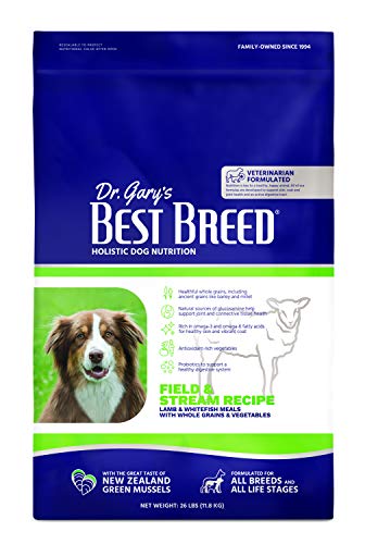 Best Breed Dr. Gary's Field & Stream Recipe, Slow-Cooked in USA, Natural Dry Dog Food for All Breeds and Sizes, 26lbs.