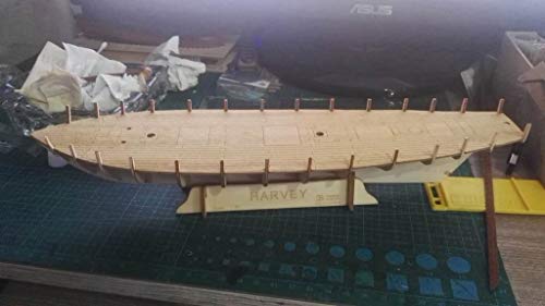 Scale 1/96 Laser-Cut Wooden Sailboat Model kit: The Harvey 1847 Ship Model