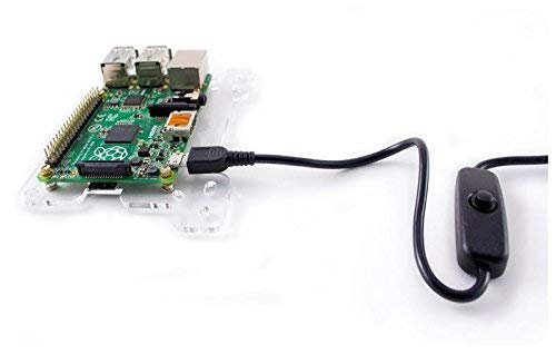 C4Labs Zebra Case Kit for Raspberry Pi 3B+, 3, 2, 2B and B+ Heat Sinks and Power Cord Included-Black Ice