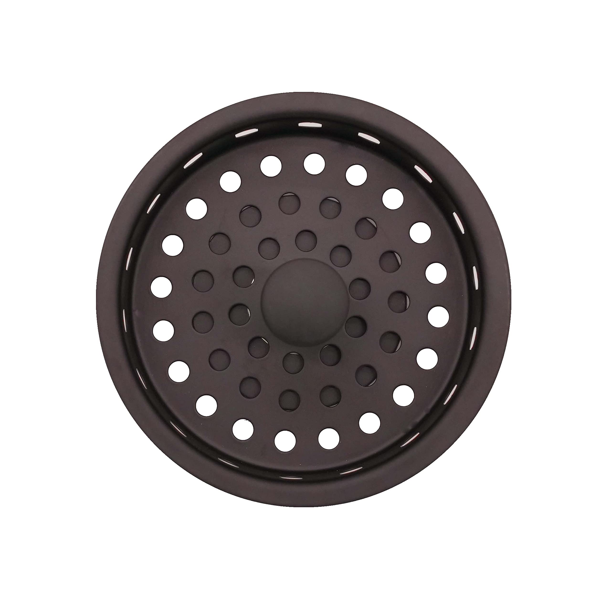 Westbrass CO2196S-12 Combo Pack 3-1/2" Post Style Large Basket Extra-Deep Collar Kitchen Sink Waste Disposal Flange with Strainer Stopper, Oil Rubbed Bronze