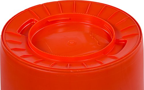 Carlisle FoodService Products 34103224 Bronco Round Waste Container Only, 32 Gallon, Orange