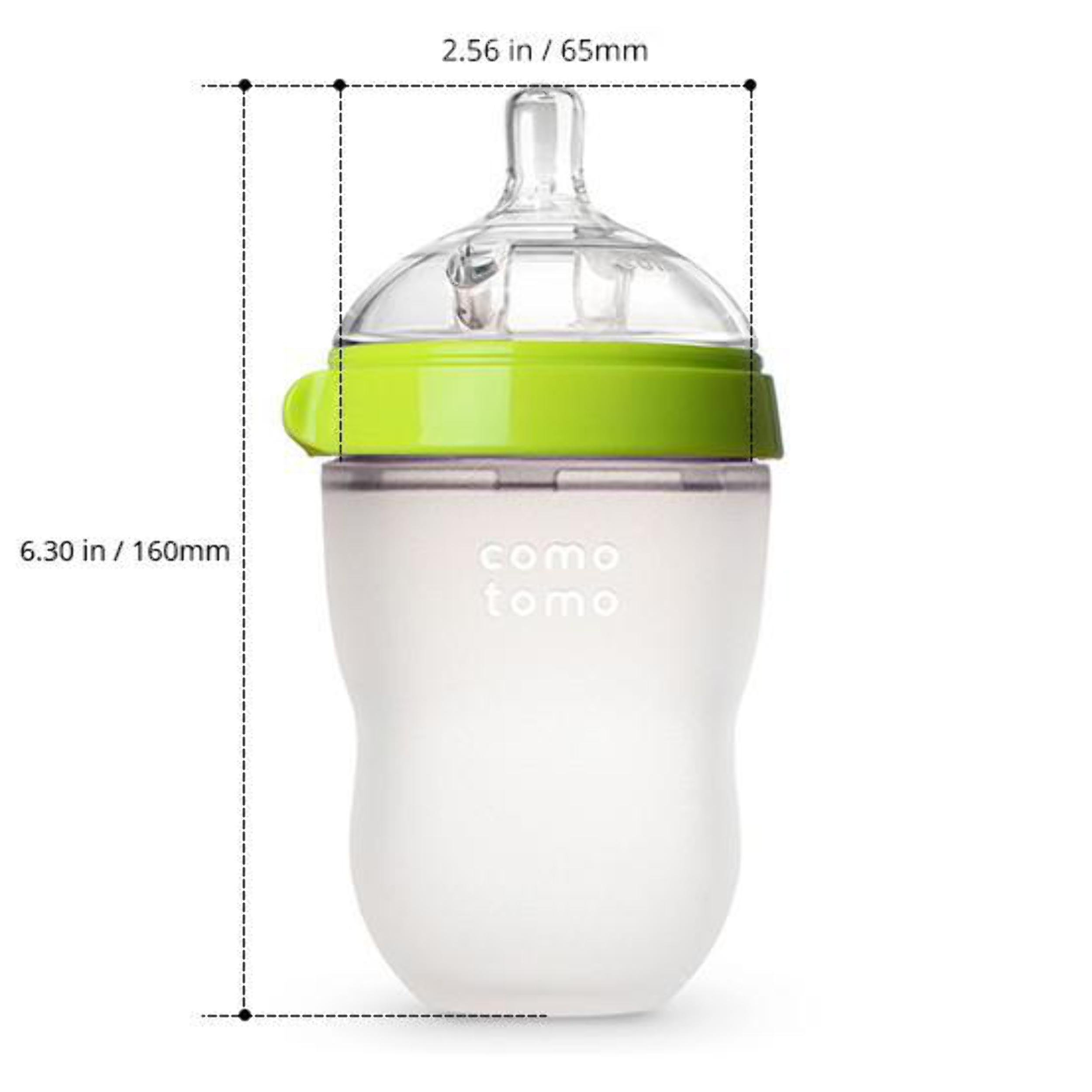 Comotomo - Soft Hygienic Silicone Baby Bottle Twin Pack 3m+ Pink - 8 oz.