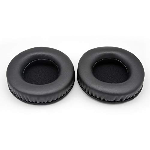 Black Leather Ear Pads Replacement Ear Cushions Cover Foam Pillow Compatible with Audio-Technica ATH-AG1 Gaming Headset Headphones