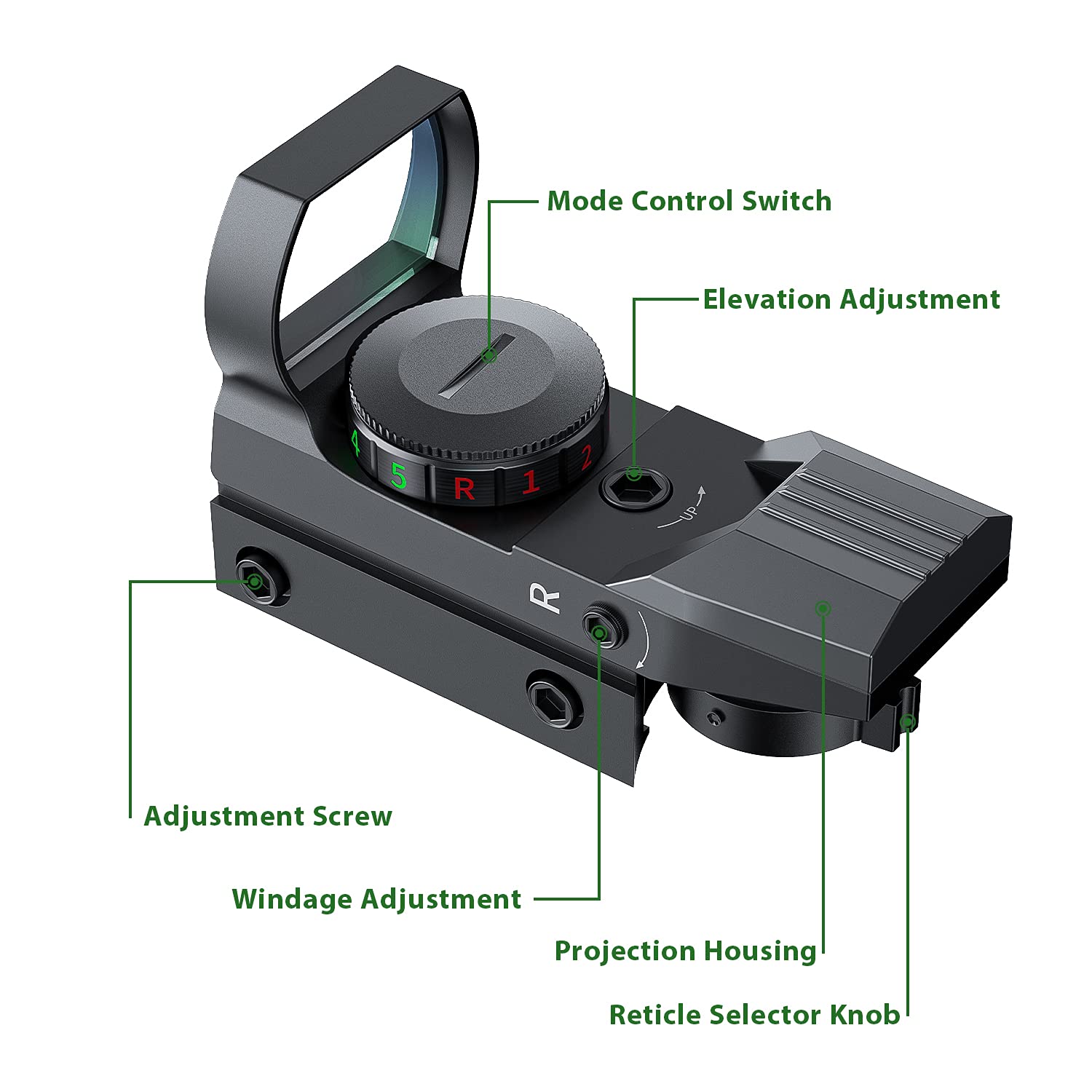 20mm Rail Riflescope Hunting Optics Holographic Red Dot Sight Reflex 4 Reticle Tactical Scope Collimator Sight