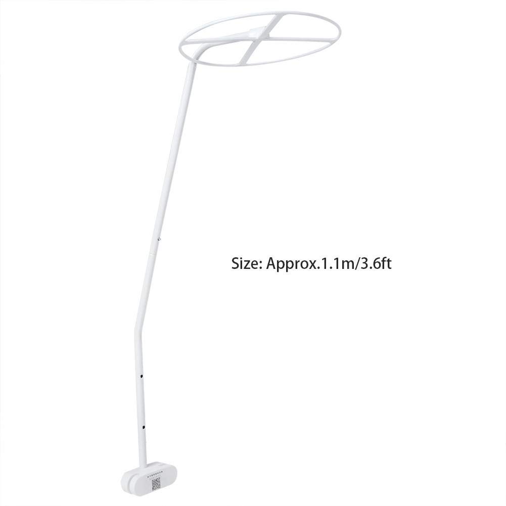 Weiyirot Net Stand, Adjustable Crib Canopy Holder, Clip-on Net Holder Support Bracket Mounting Rack Accessories for Home Crib Cot Bed, Easy Assembly & Installation