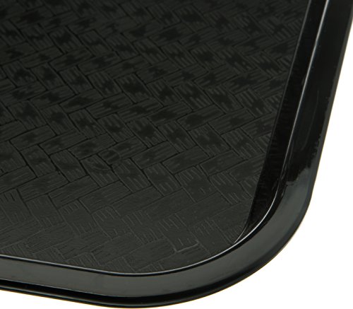 Carlisle FoodService Products CT121603 Café Standard Cafeteria / Fast Food Tray, 12" x 16", Black