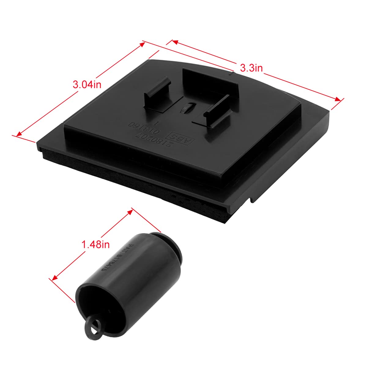 8201756 W10823377 Door Chute Compatible with Whirlpool Refrigerator Replaces 1164531, AP3872692, PS990120