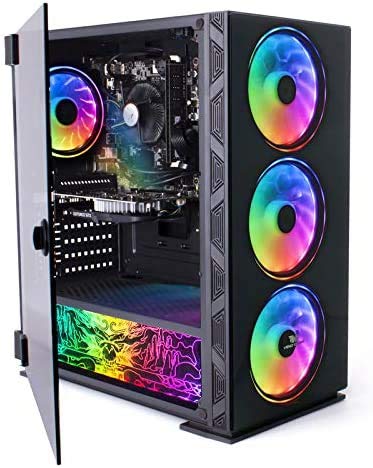 Veno Scorp GAMING PC BUNDLE Intel Core i7 2600 16GB Ram 256GB SSD + 1TB HDDGTX 1050Ti 4GB Windows 10 Gaming PC USB 3.0 NeonZilla 4 X ARGB Gaming Case