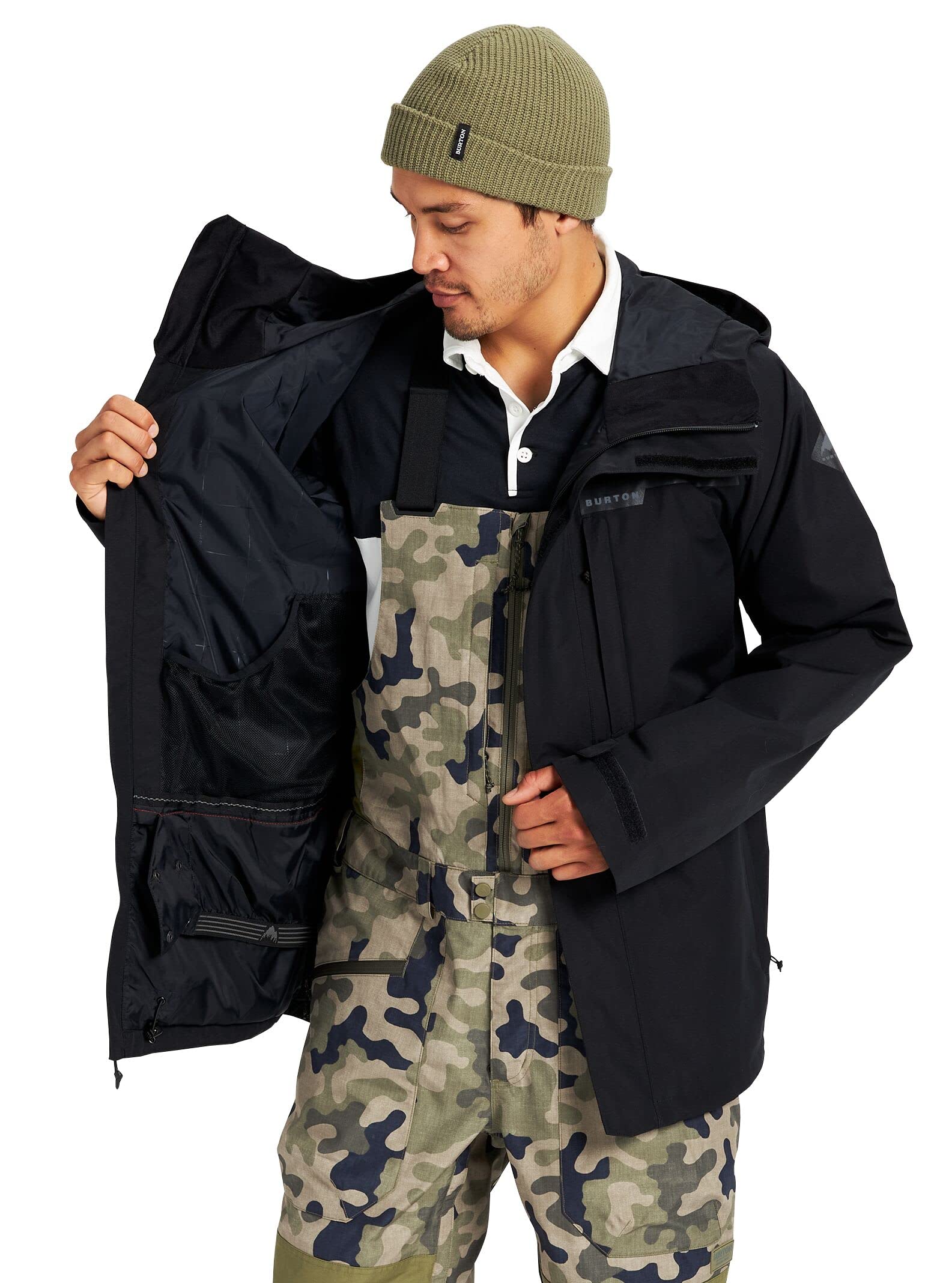 Burton Men's Standard Gore-TEX Powline Jacket, True Black, Medium