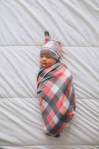 Large Premium Knit Baby Swaddle Receiving Blanket "Jack" by Copper Pearl