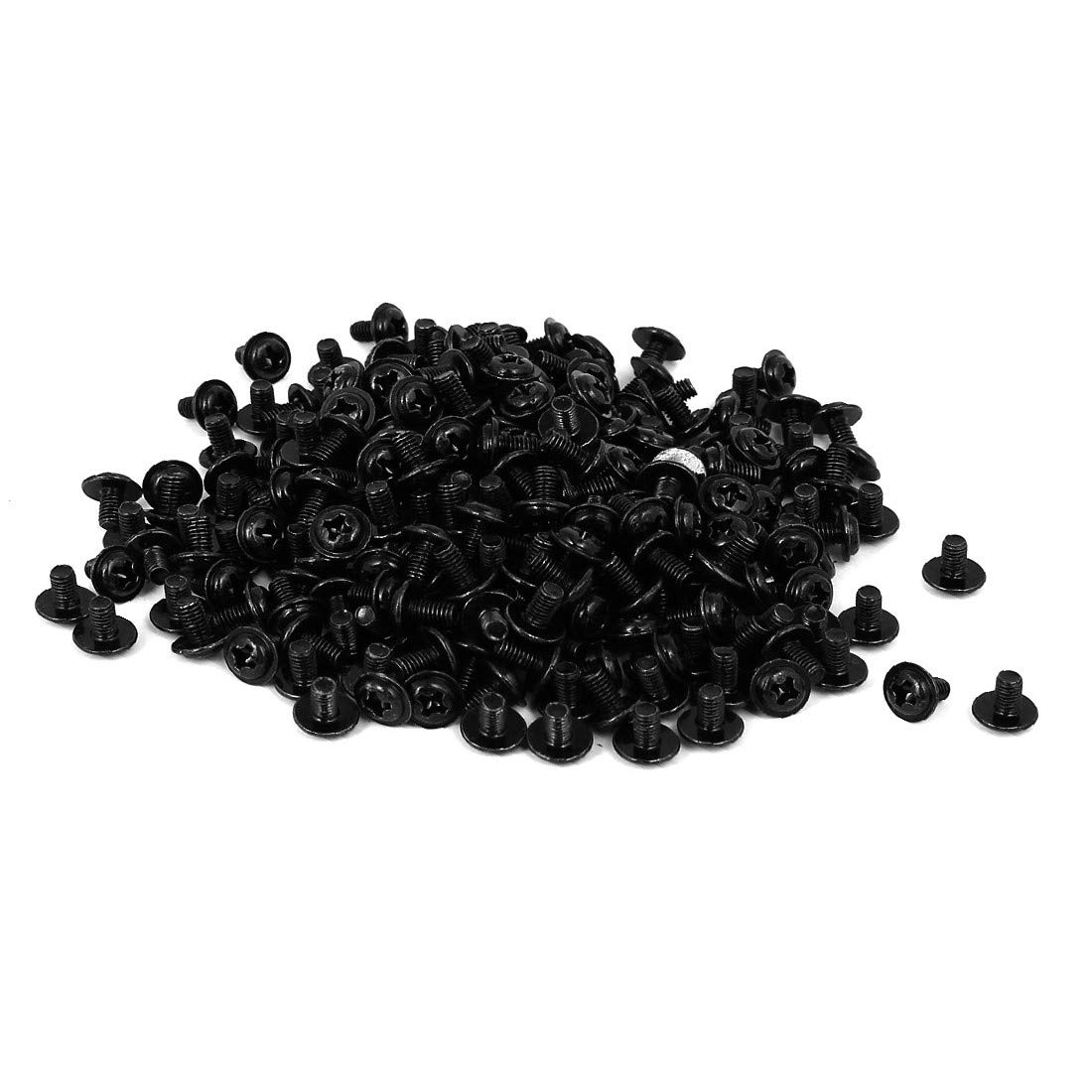 New Lon0167 Computer PC Featured Case Phillips Washer reliable efficacy Motherboard Screw Black PWM3 x 5mm 300pcs(id:082 bf b6 797)