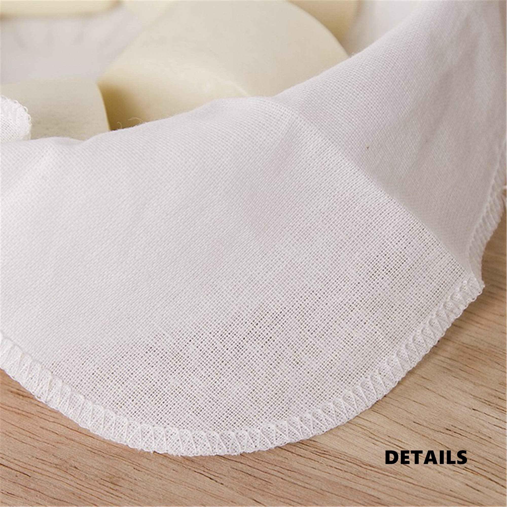 6 Pcs Steamer Mesh Non-Stick Cotton Square Dumplings Mat Reusable Steaming Pad Steamed Buns Baking Pastry Dim Sum Mesh for Steaming Basket, Pots