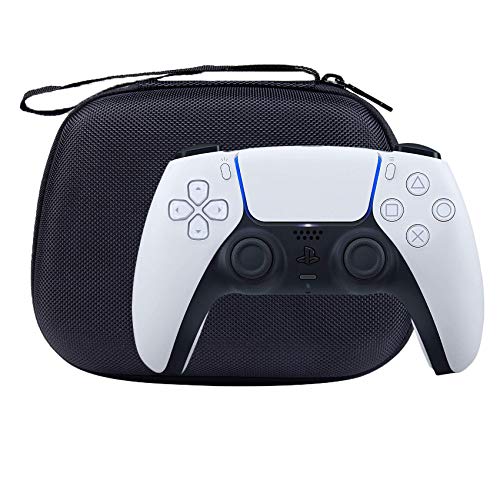 khanka Hard Case Replacement for Sony PlayStation 5 DualSense Wireless Controller (Black)