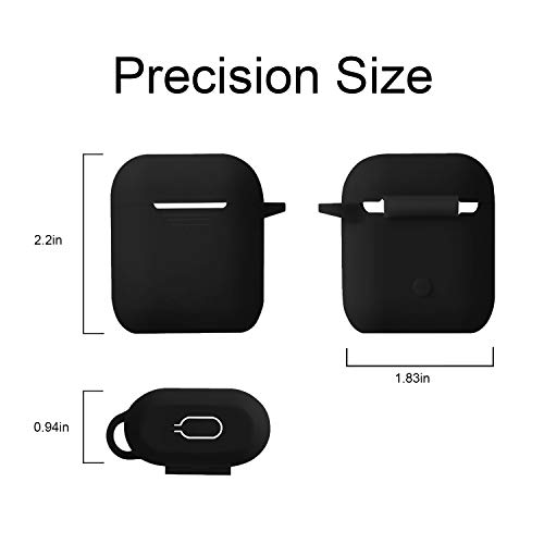 Silicone Skin and Cover Case Adorable Anti-Loss Replacement Fits for Apple AirPods 2/1 Charging Case Drop Proof Airpod Case with Elegant Fluffy Heart Shaped Fur Ball Dream Catchers Keychains