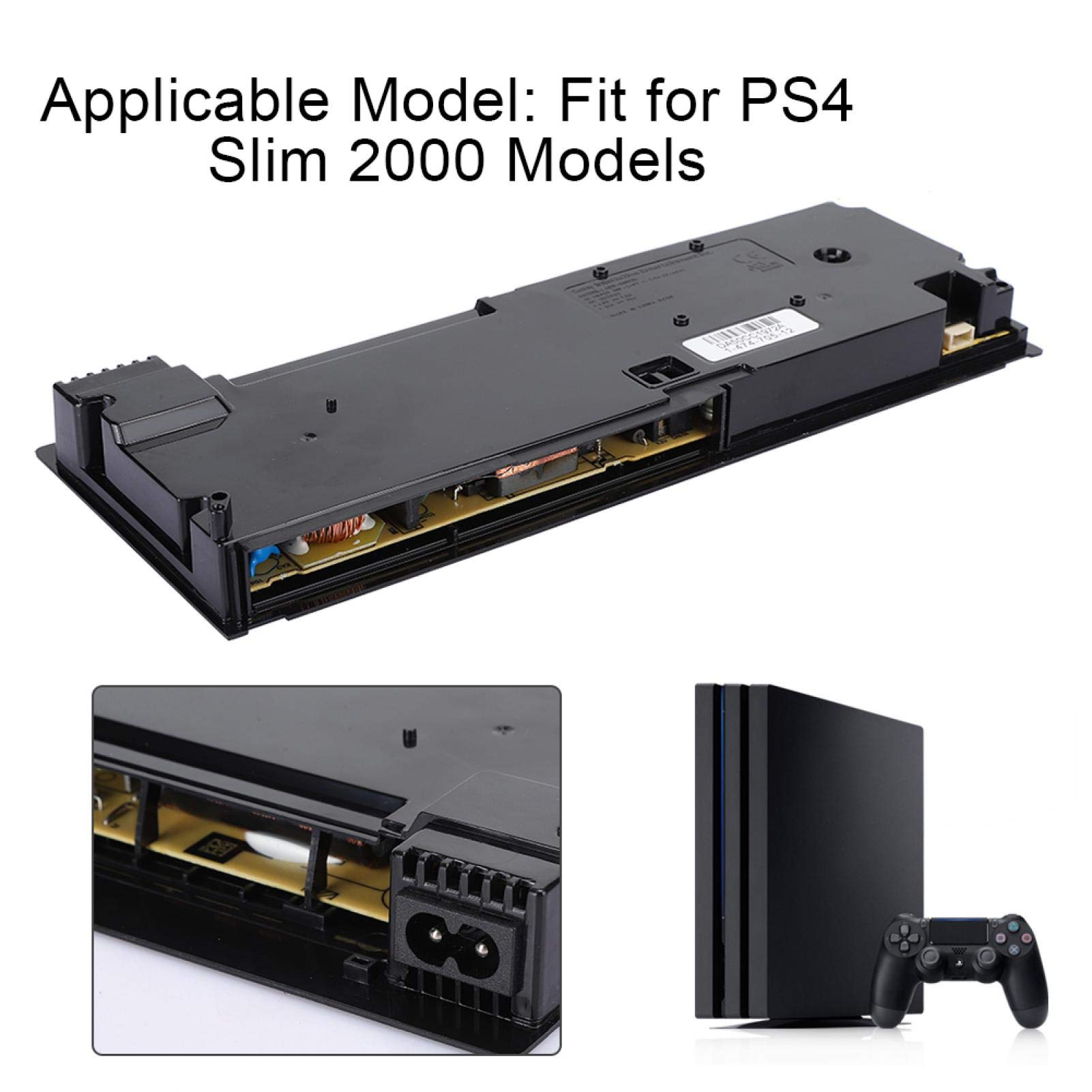 ASHATA eboxer-1-160CR Original Power Suppl for PS4 Slim 2000, Power Supply Unit Adapter Replacement for PS4 Slim 2000 (-160CR)