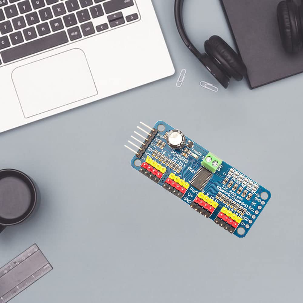 2pcs PCA9685 16 Channel 12 bit PWM Servo Motor Driver IIC Interface Compatible with Arduino Raspberry Pi