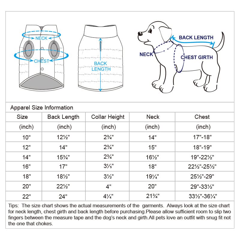 Blueberry Pet 2023 New Cozy & Comfy Windproof Lightweight Quilted Fall Winter Glossy Dog Puffer Jacket in Gold, Back Length 24", Size 22, Warm Coat for Large Dogs