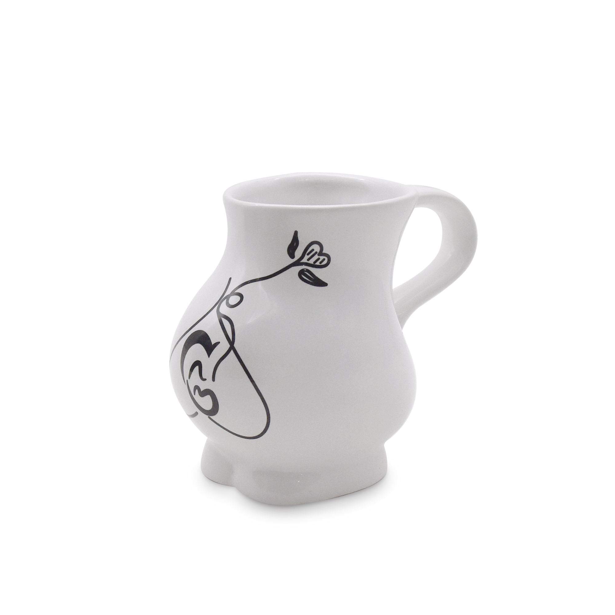 My Little Nugget Pregnancy Mug for Tea and Coffee (14oz) Distinctive Shaped Cute Mug Made from Ceramic Material for Tea and Coffee - Great Idea for Pregnant Mom, Baby Shower, Mother’s Day - White