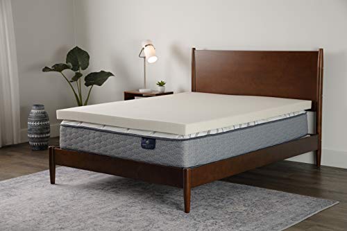 Serta CopperGel Memory Foam Mattress Topper, Queen, Copper