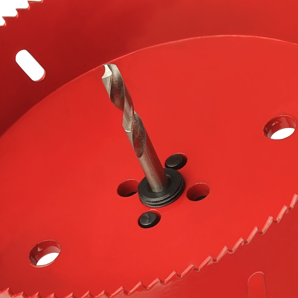 7/16” Hex Shank Hole Saw Arbor, Fits 1-1/4” to 6” Hole Saw Quick Change Heavy Duty Alloy-Steel Mandrel with 3 BONUS 1/4” Precision Drill Bits Replacement