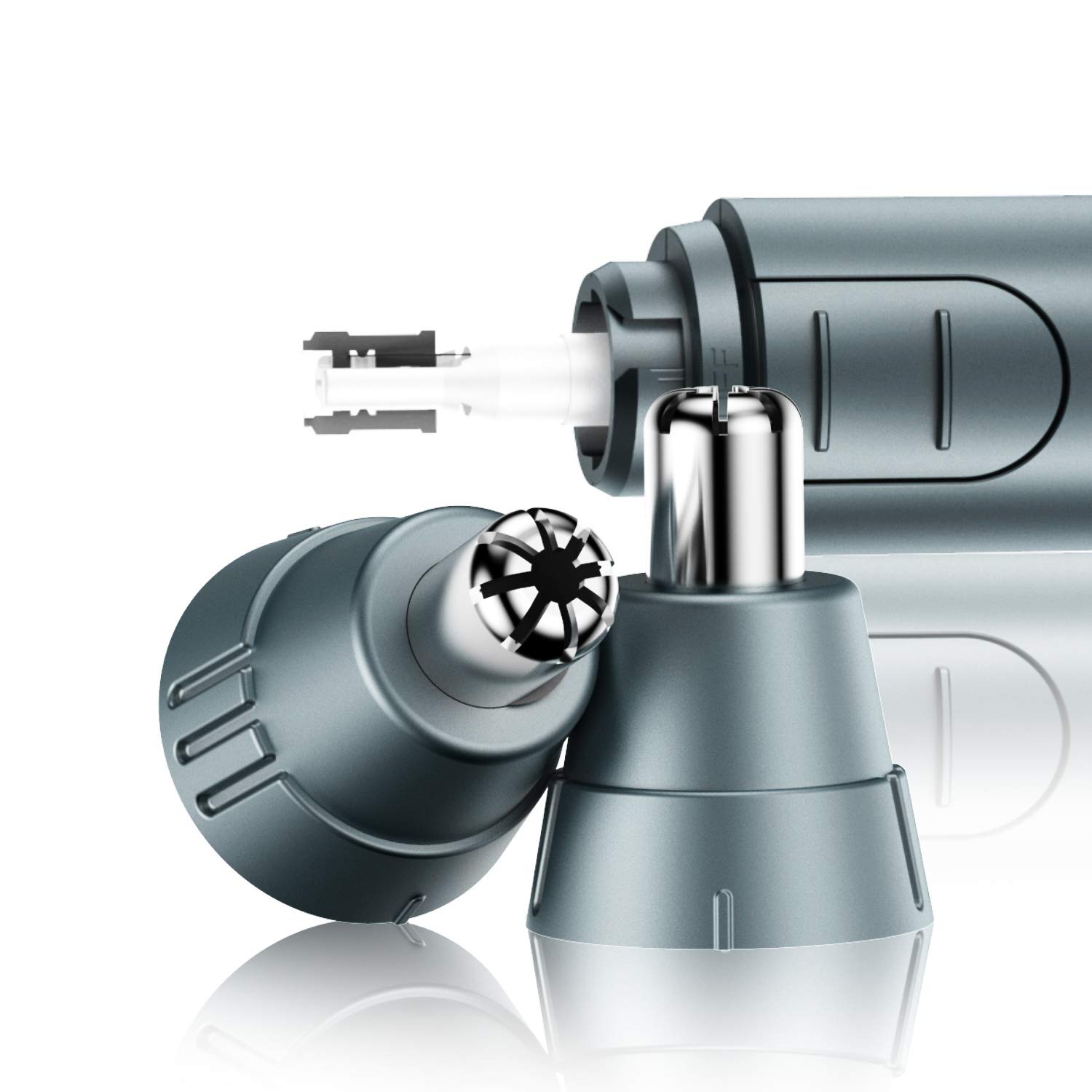 Two Replacement Heads for Smity Nose Hair Trimmer (Navy)