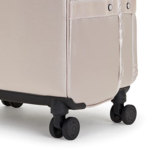 Kipling Women's Spontaneous 31-Inch Softside Spinner Wheel Luggage, Integrated TSA Accepted Lock, Metallic Glow, One Size