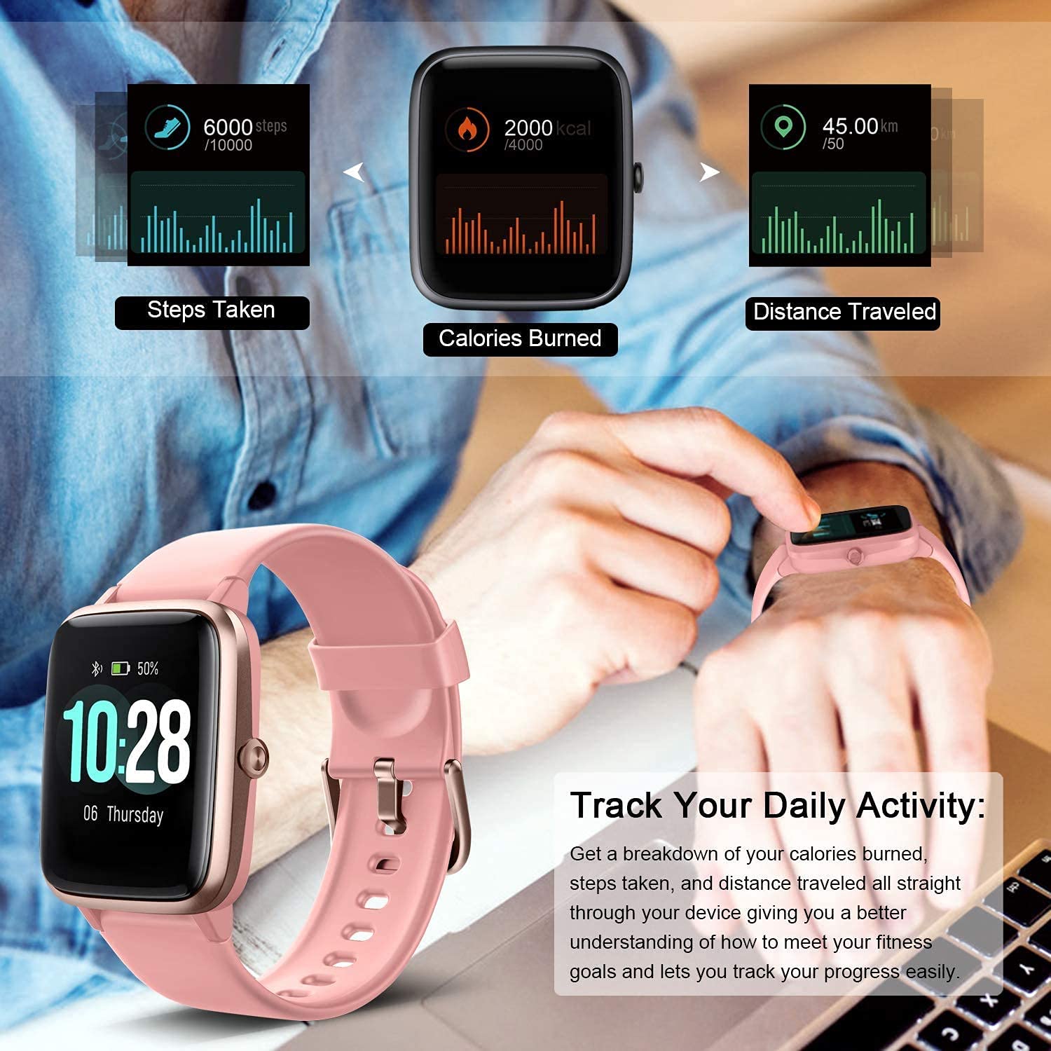 Smart Watch for Android/Samsung/iPhone, Activity Fitness Tracker with IP68 Waterproof for Men Women, Smartwatch with 1.3" Full-Touch Color Screen, Heart Rate & Sleep Monitor 这个系统行不行?
